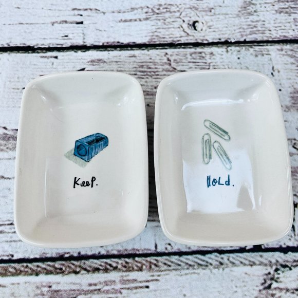 Rae Dunn | Office | Rae Dunn Office Desk Container Set Keep Hold ...